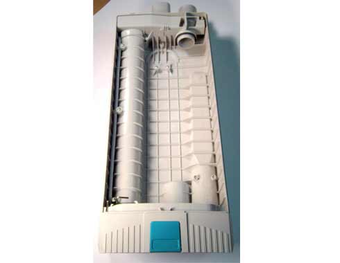 Sebo Dust bag housing - light gray and teal | eVacuumStore